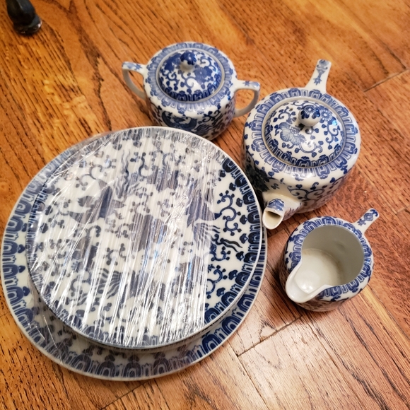 made in Japan | Dining | Vintage Made In Japan Tea Set 4 Dessert Plates ...